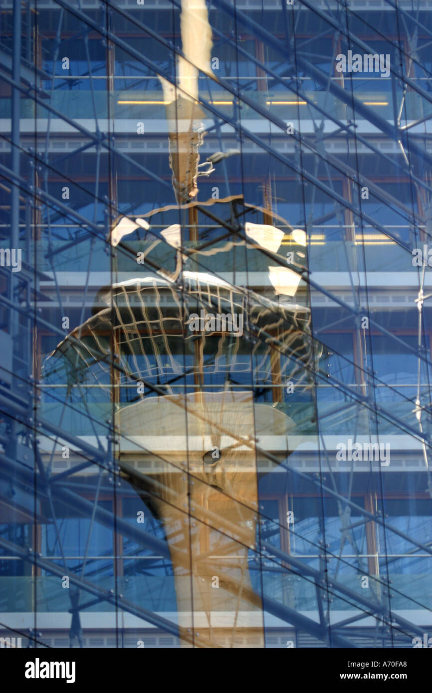 Dusseldorf rheinturm tower clock hi-res stock photography and images ...