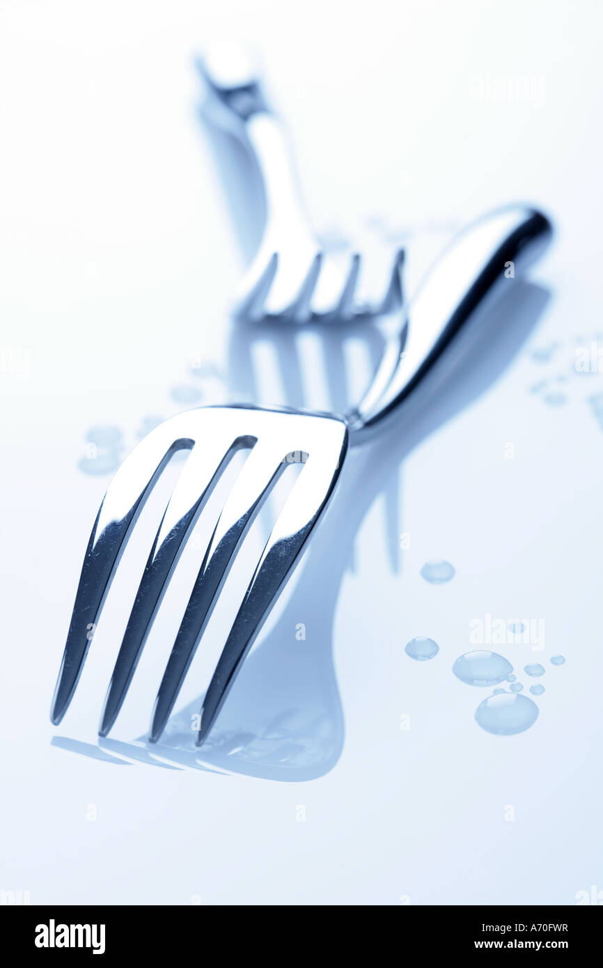 Still life of two forks Stock Photo - Alamy