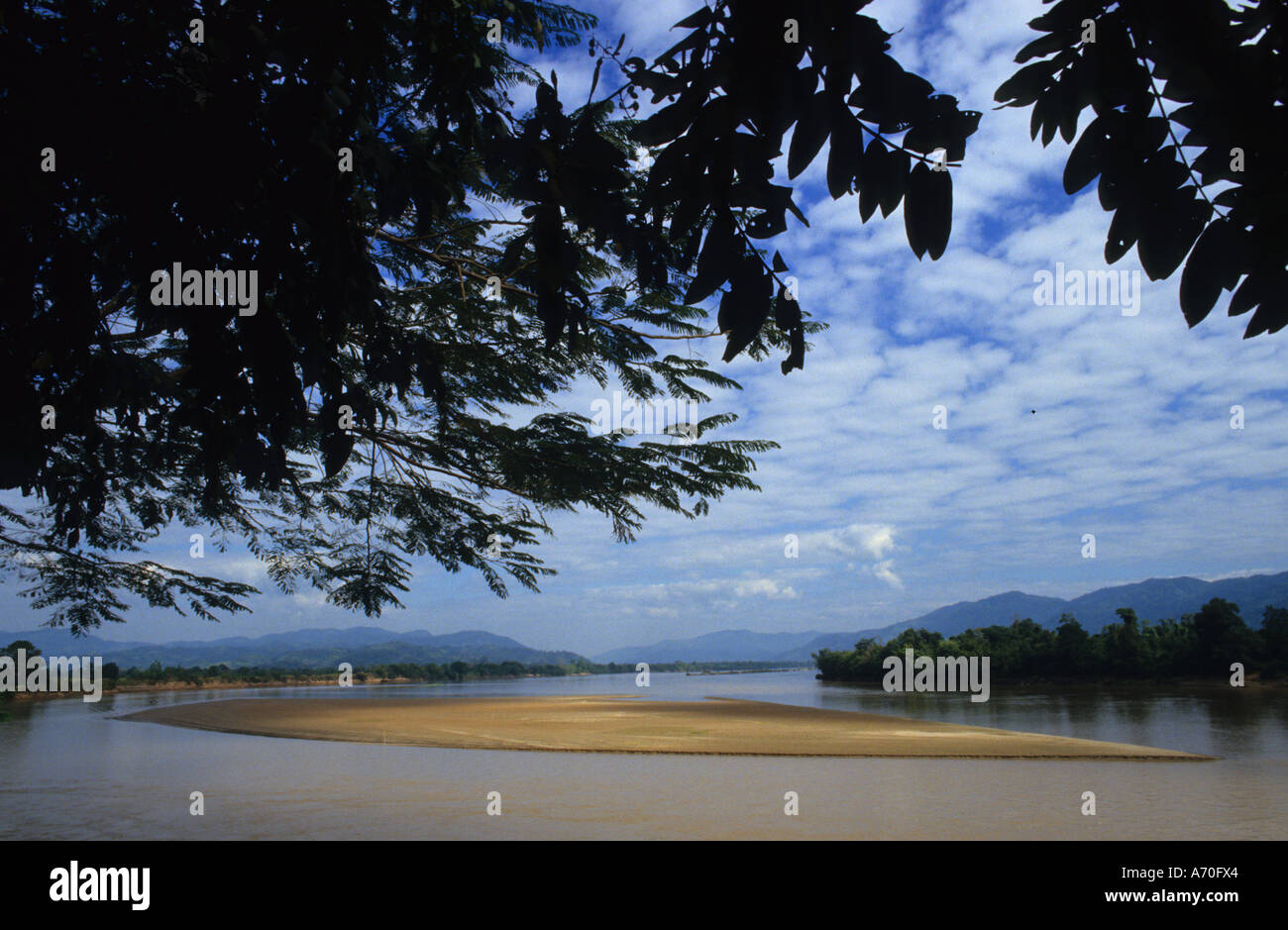 Golden triangle Thailand Thai drugs opium river Stock Photo - Alamy