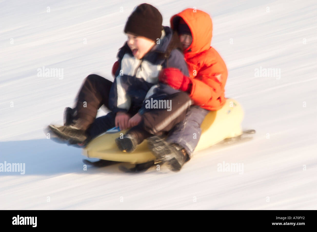 Two Sled Slides High Resolution Stock Photography and Images - Alamy