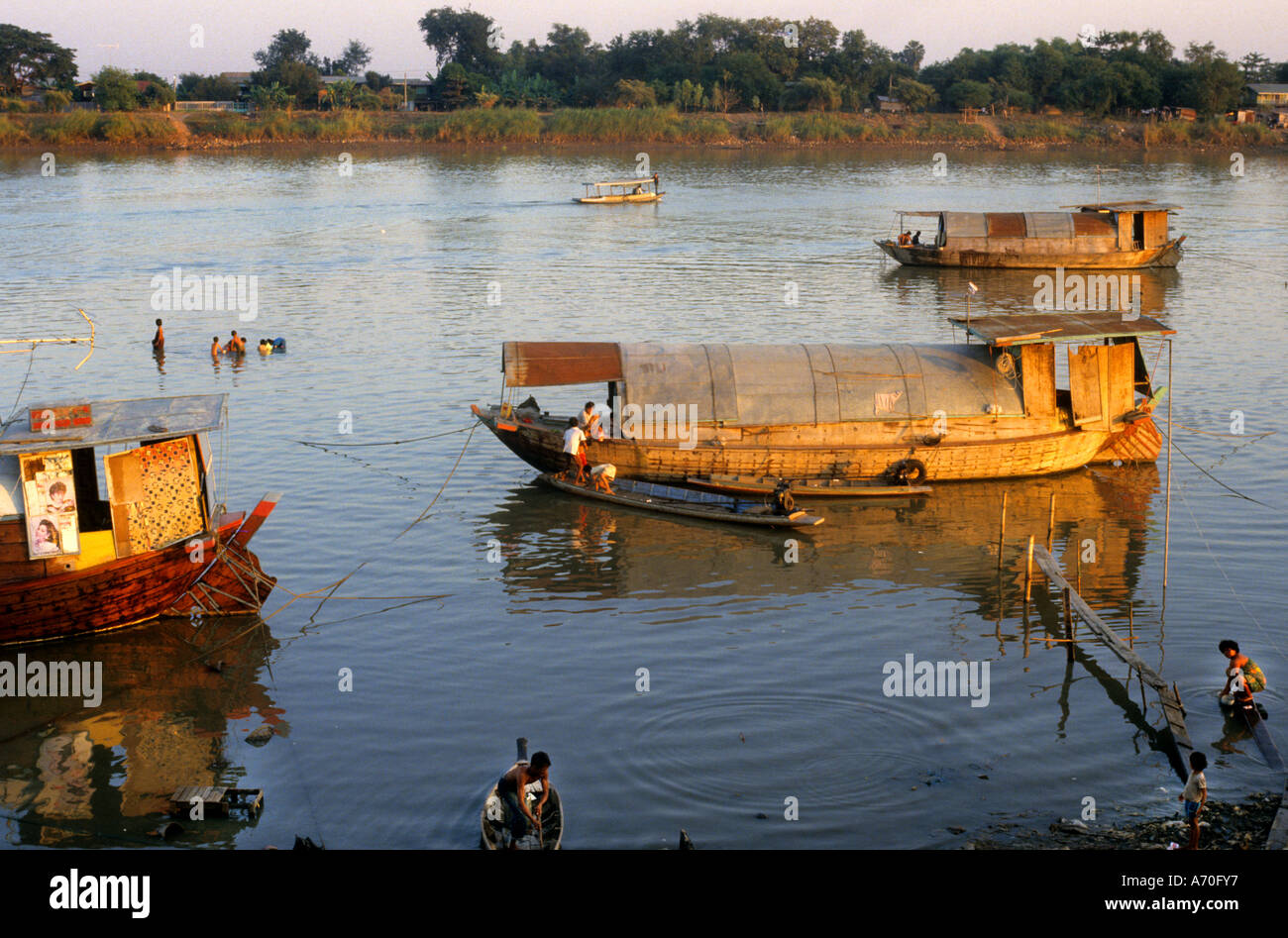 Golden triangle Thailand Thai drugs opium river Stock Photo - Alamy