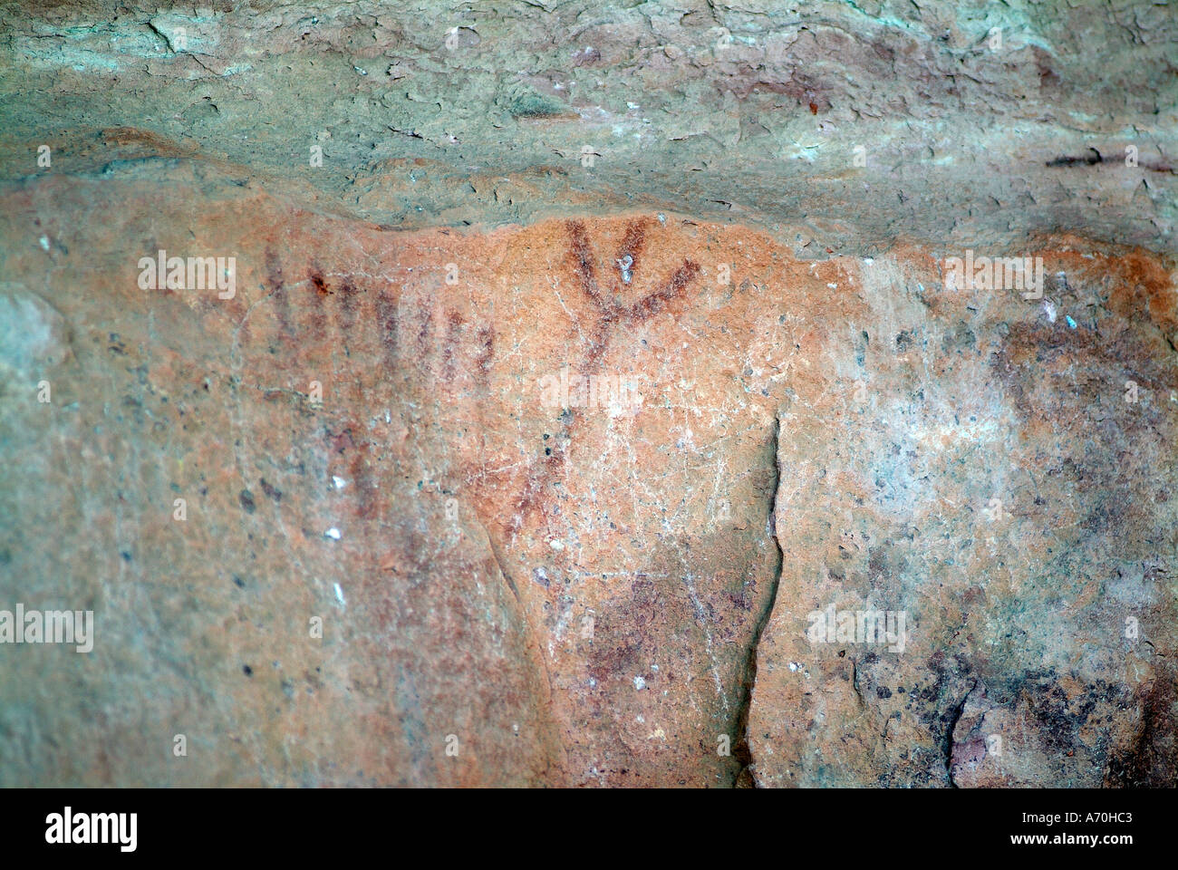 indian marks red rock canyon nevada USA united states north america ...