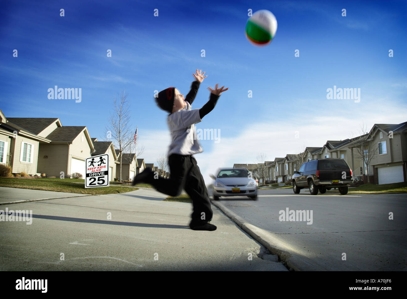 Drive 25 keep kids alive Stock Photo - Alamy