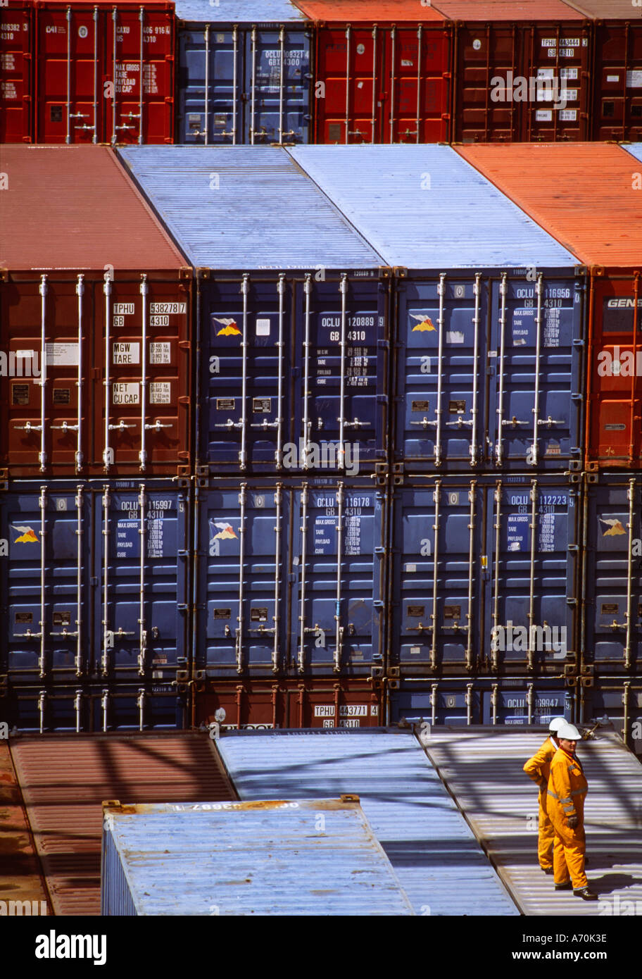 Stacked containers hi-res stock photography and images - Alamy