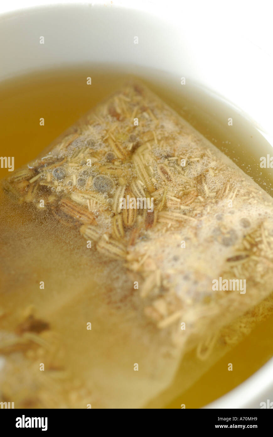 Fennel tea in bag filter Stock Photo - Alamy