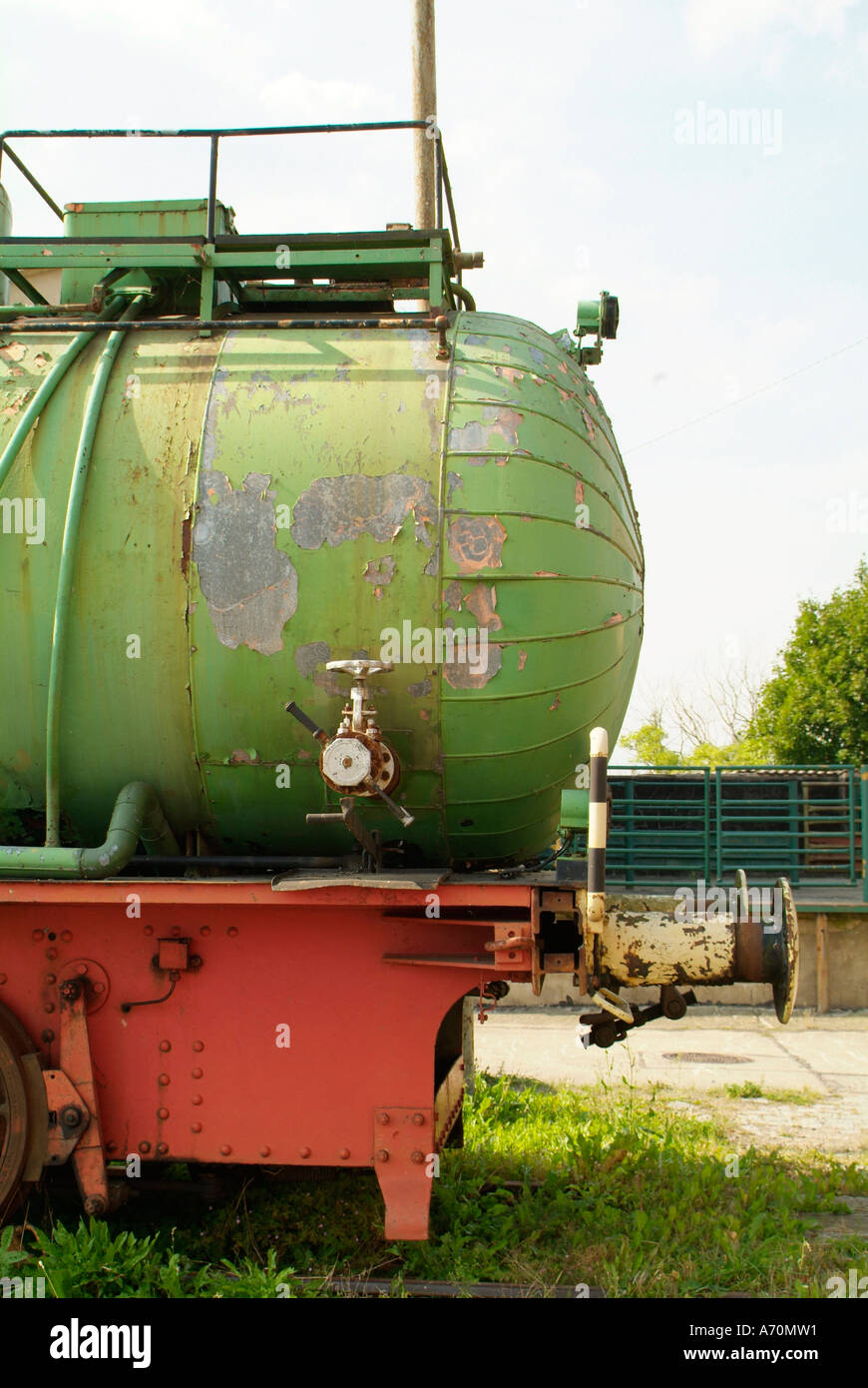 Steam storage locomotive on the area railway association Stock Photo ...