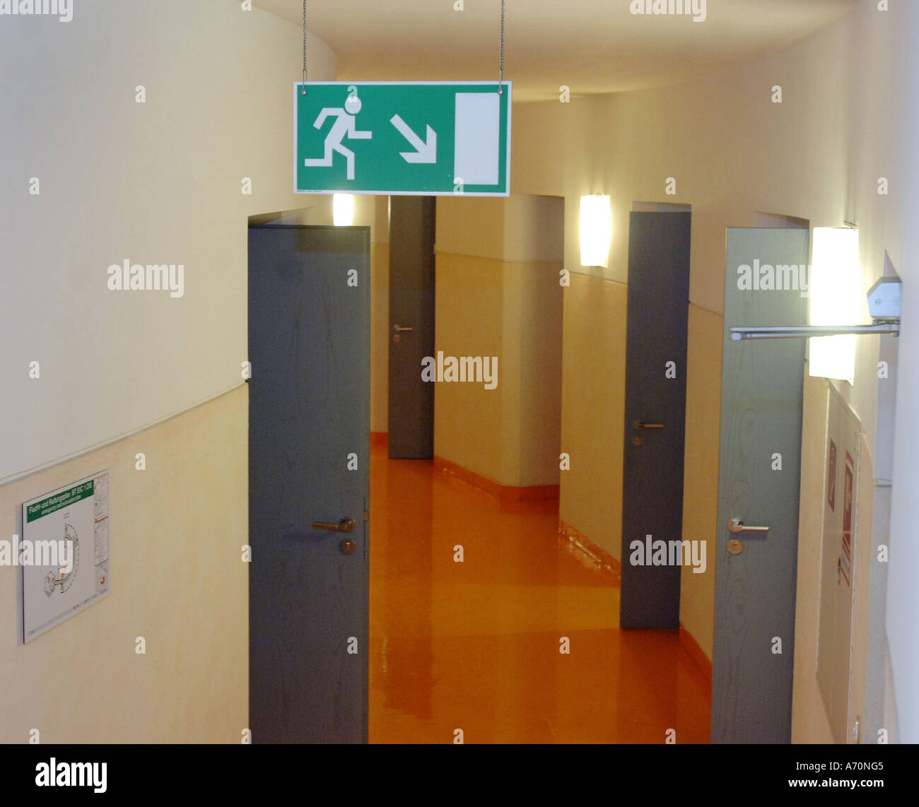 Escape route. Means of escape Stock Photo - Alamy