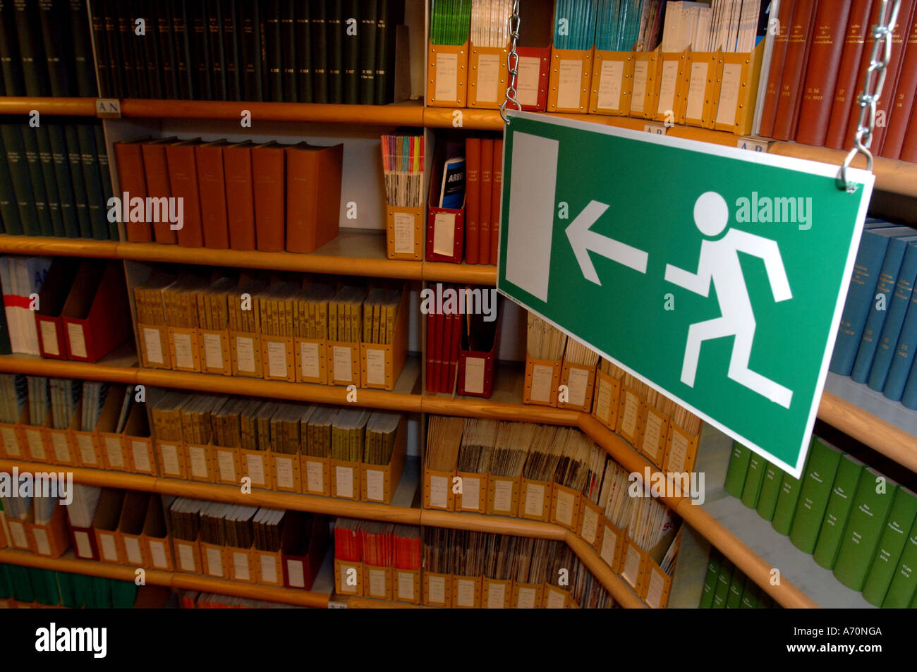 Escape route. Means of escape Stock Photo - Alamy
