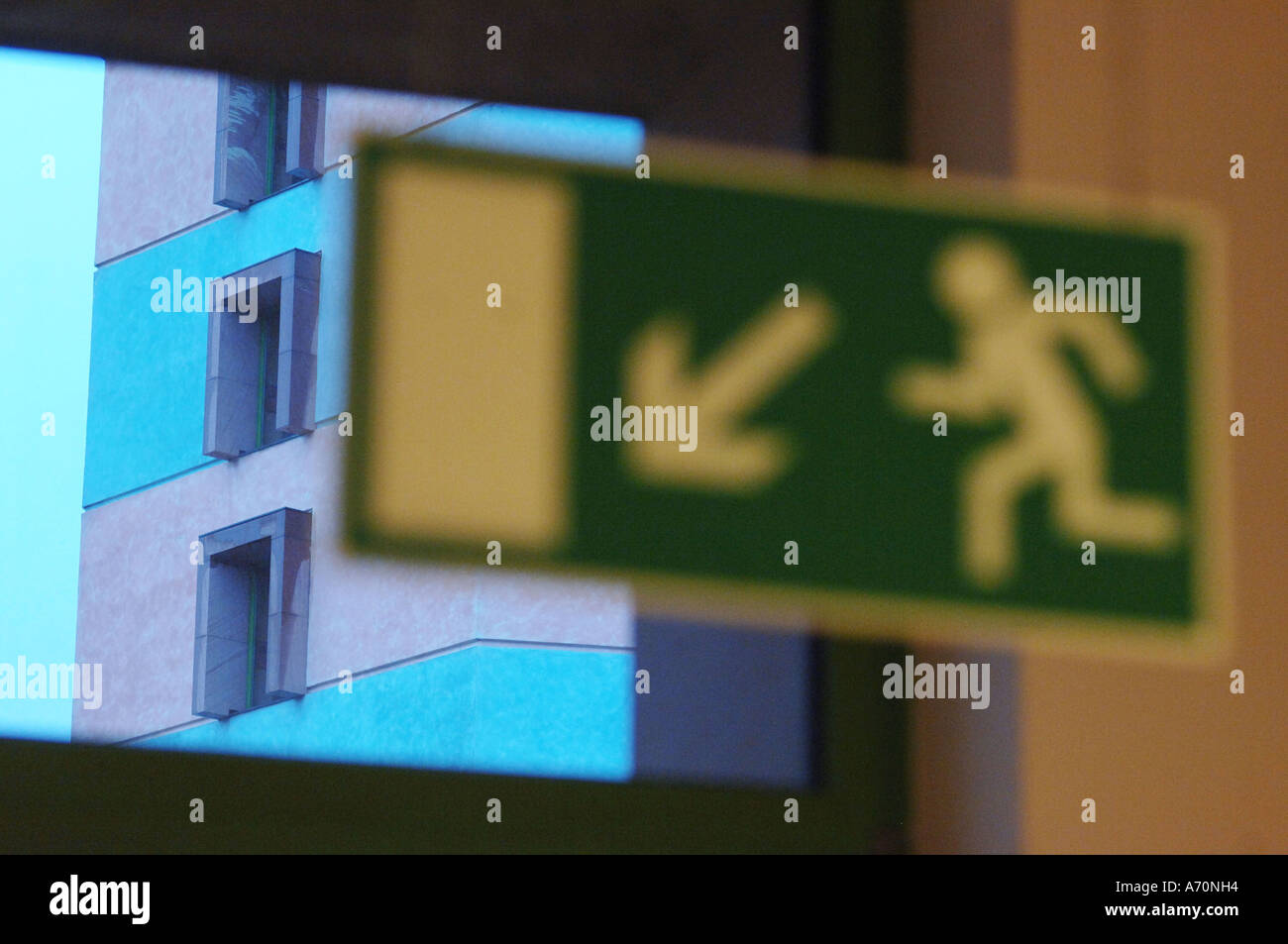 Escape route. Means of escape Stock Photo - Alamy