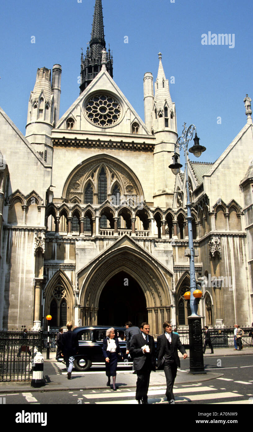 London The Royal Courts of Justice the Law courts Strand Fleet Street ...