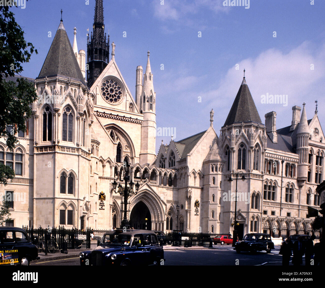 London The Royal Courts of Justice the Law courts Strand Fleet Street ...