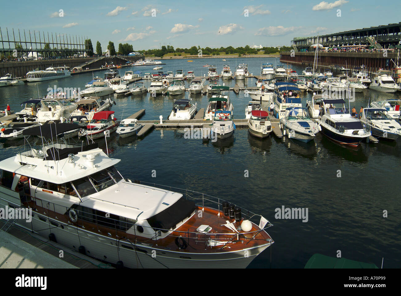 Boat marina in Montreal Quebec Stock Photo - Alamy