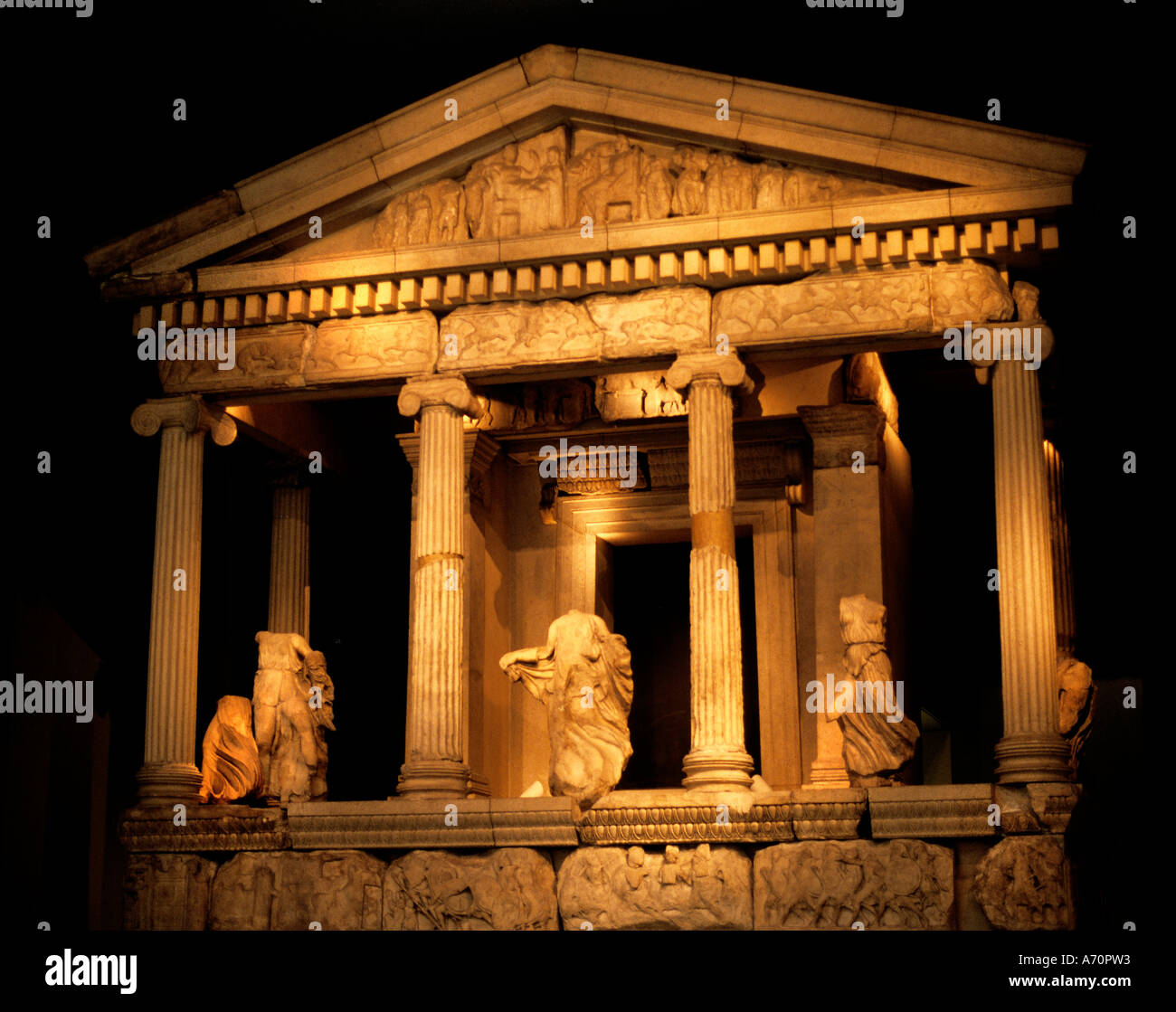 Nereid Monument, sculptured tomb from Xanthos , Lycia, Achaemenid ...