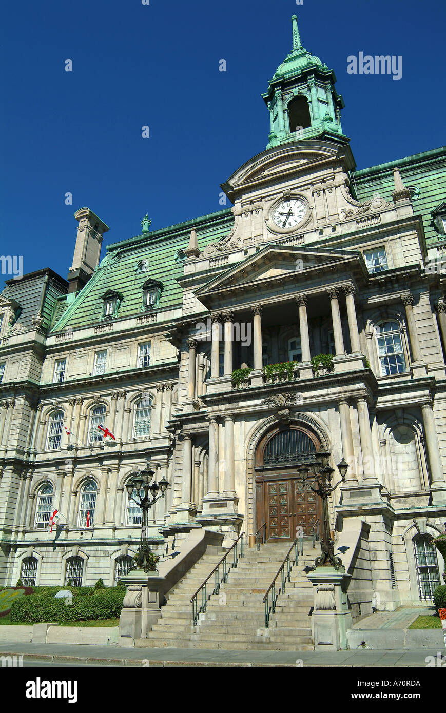 City hall of Montreal Quebec Stock Photo - Alamy