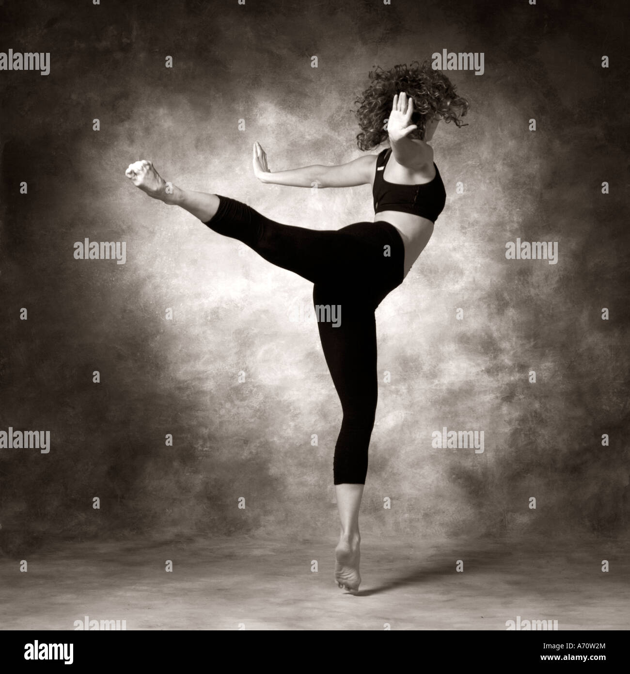 Female Dancer leaping Stock Photo - Alamy