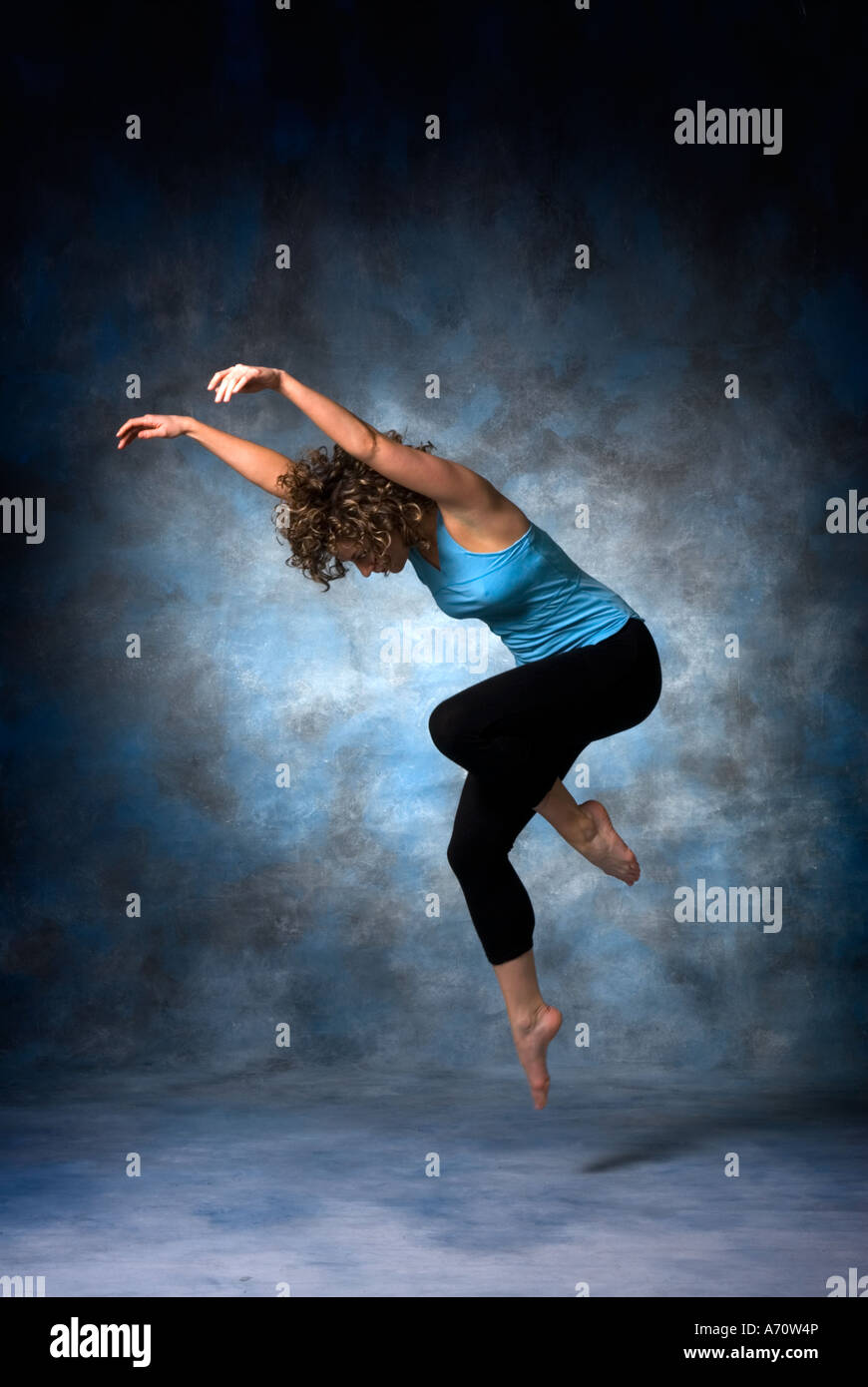 Female Dancer leaping Stock Photo - Alamy