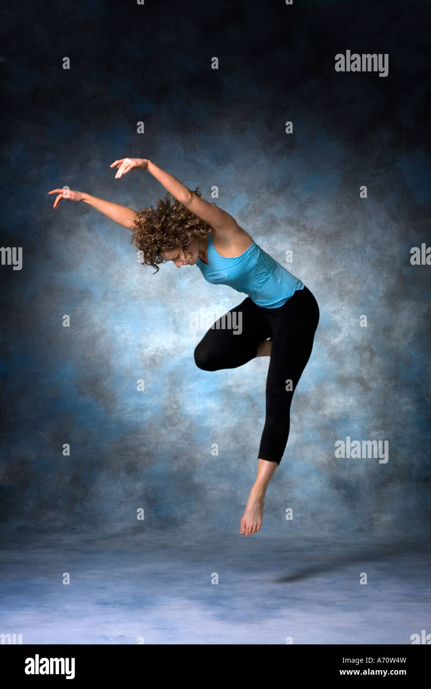 Female Dancer leaping Stock Photo - Alamy