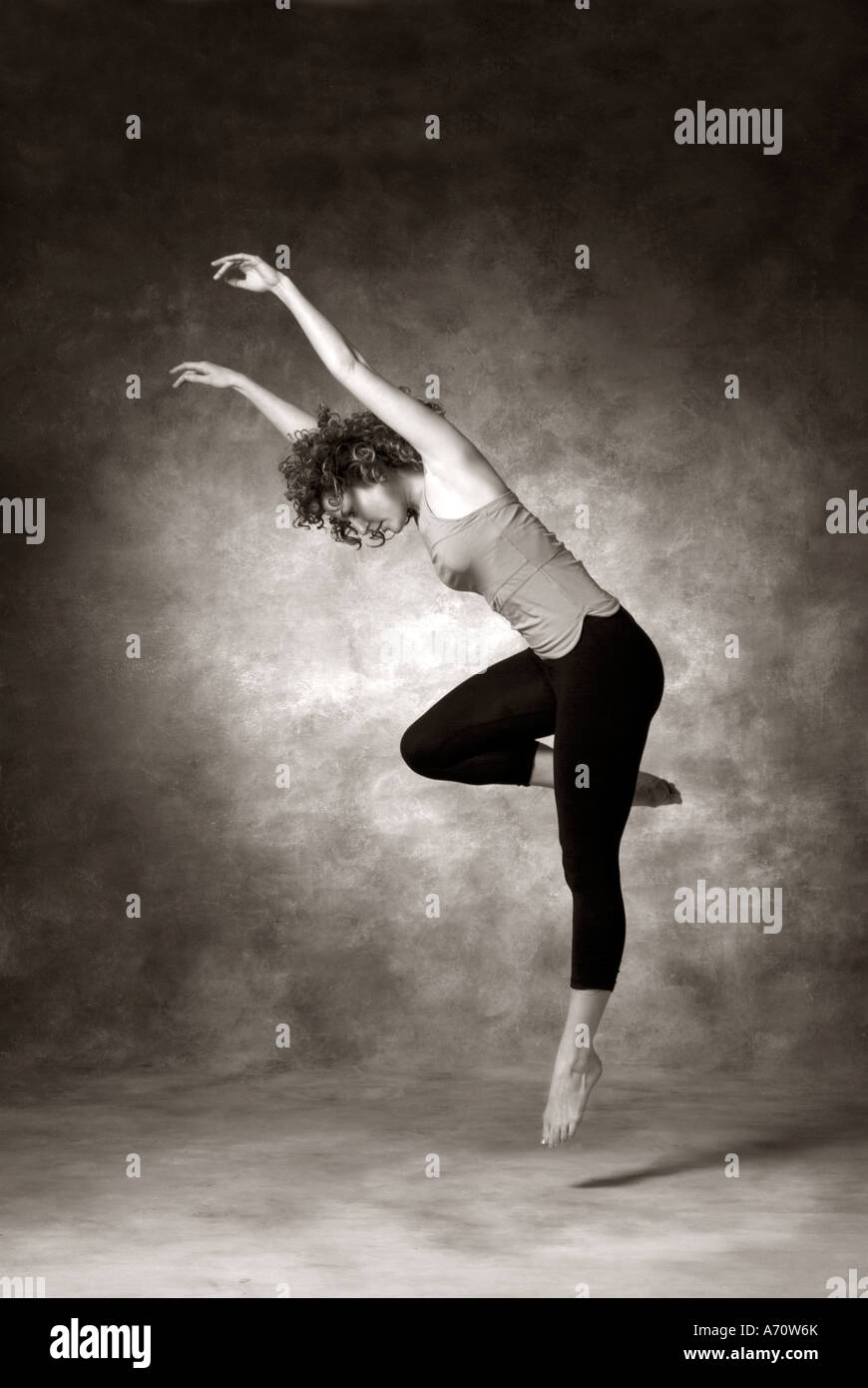 Female Dancer leaping Stock Photo - Alamy