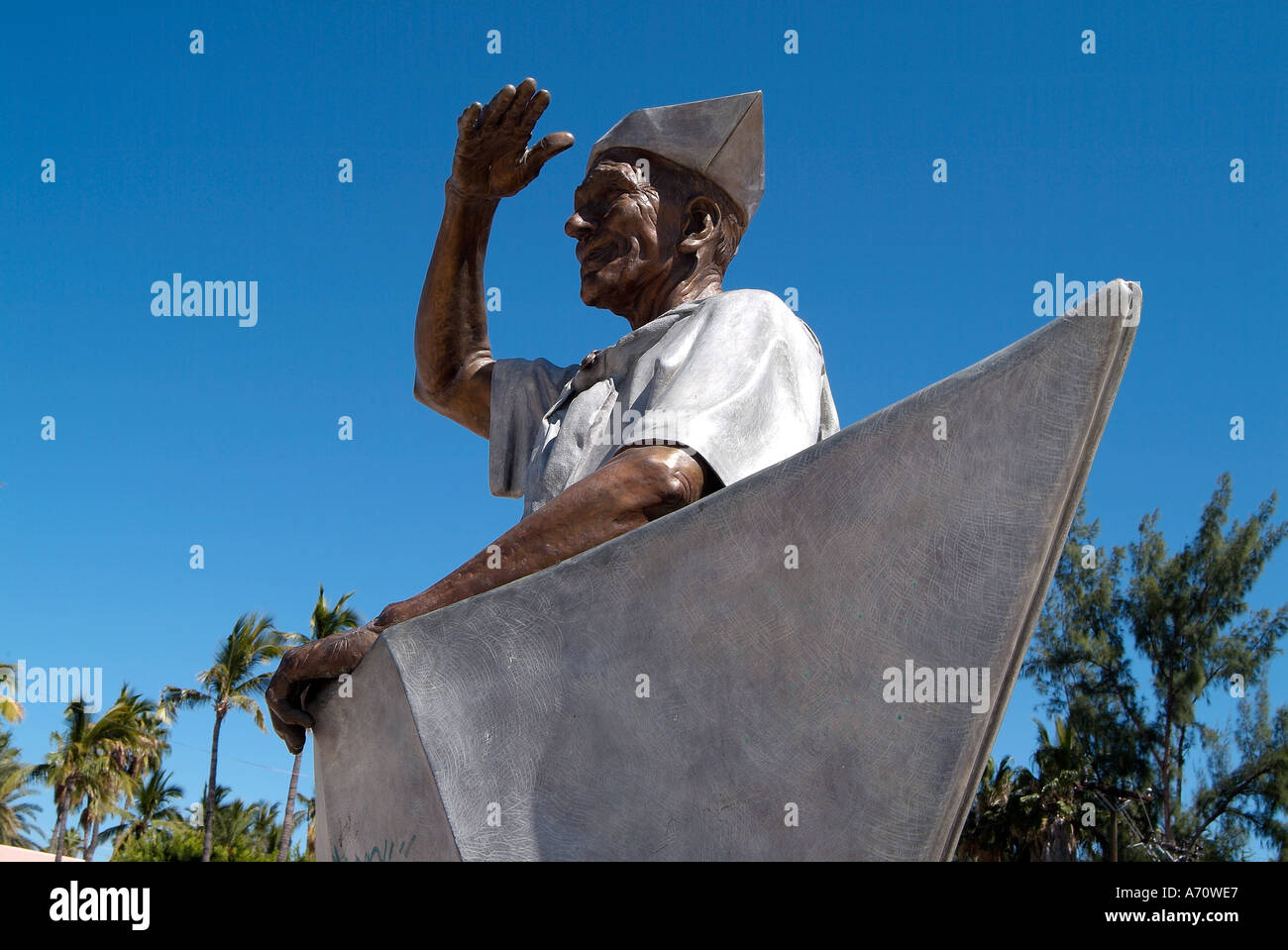 Sailor statue in Lapaz Baja California Stock Photo - Alamy