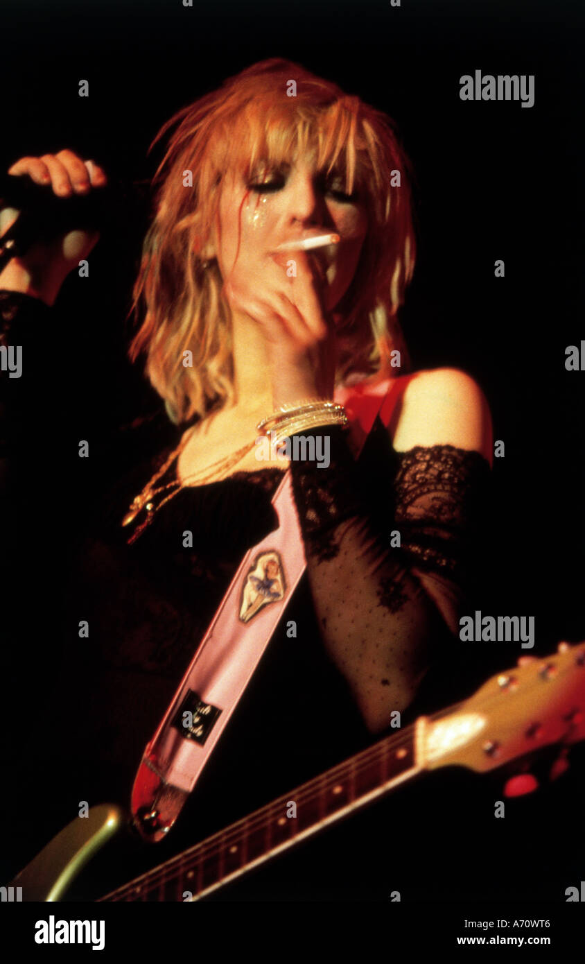 COURTNEY LOVE US singer with her group Hole Stock Photo - Alamy