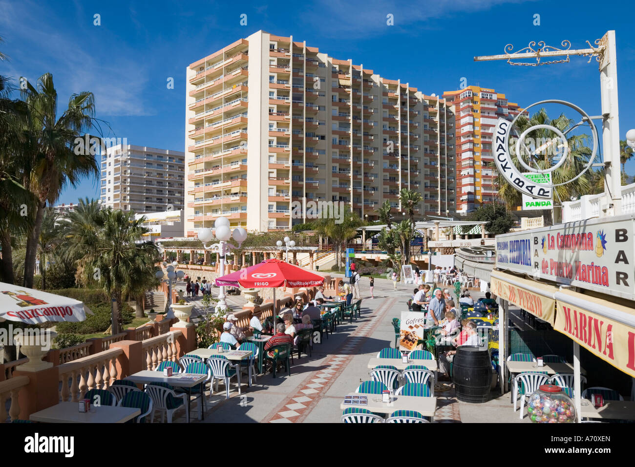 Beach promenade benalmadena costa costa hi-res stock photography and ...