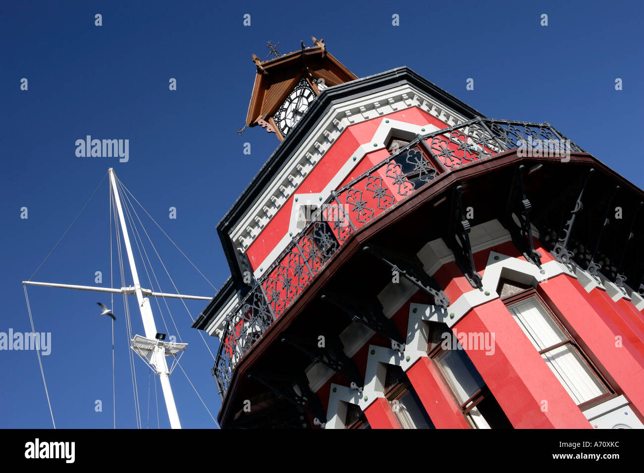 Clock tower on the Victoria and Albert waterfront, Capetown, South ...