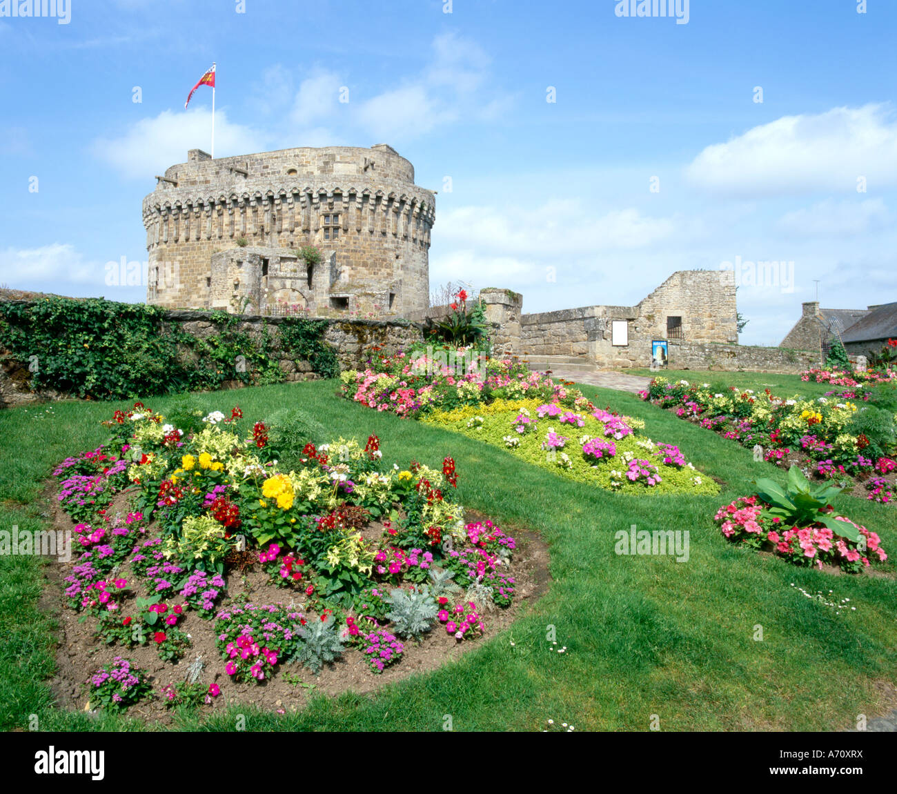 Dinan Castle Dinan Cotes d Armor Brittany France Stock Photo - Alamy