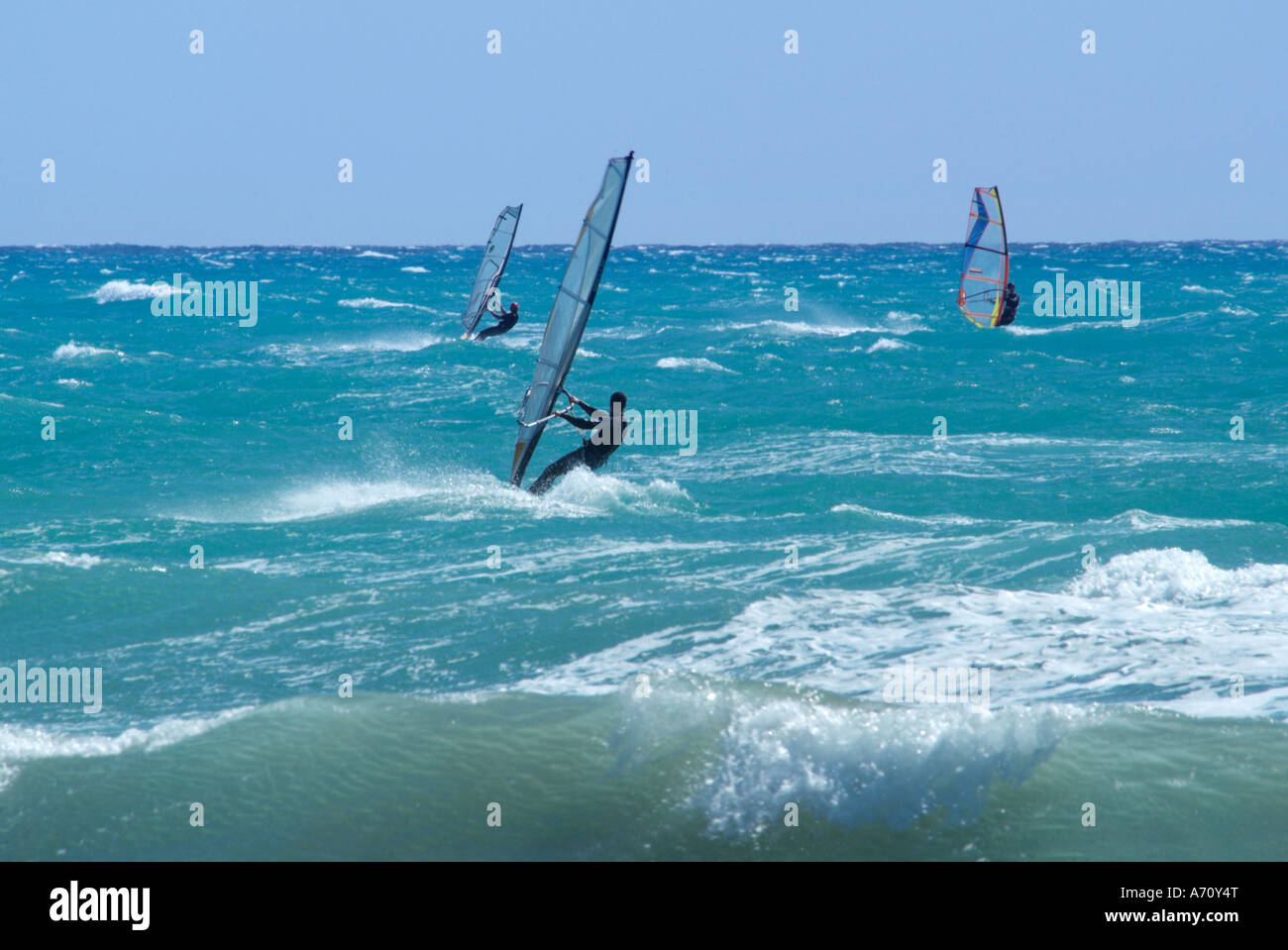 Stunt wind surfer wave jumping hi-res stock photography and images - Alamy