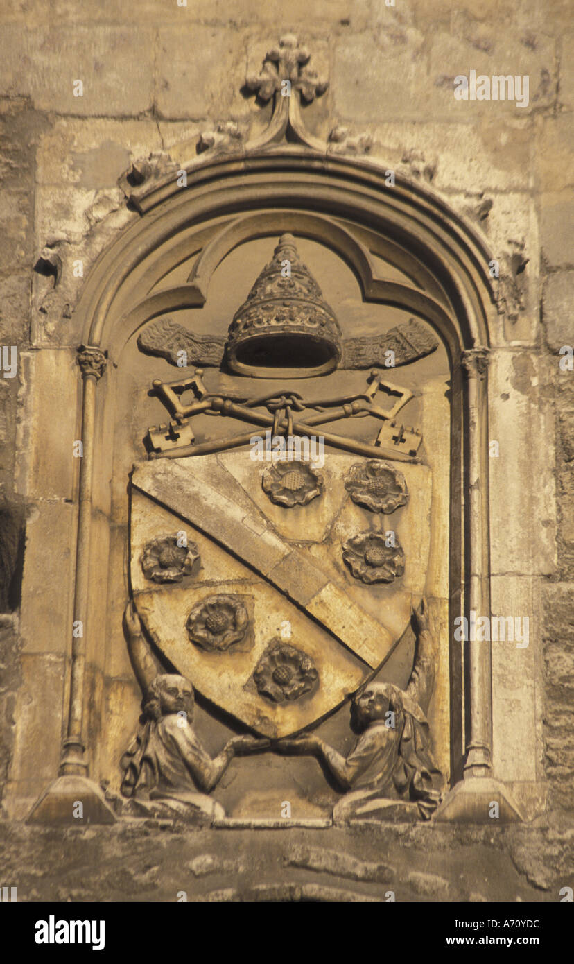 Europe, France, Avignon. Papal coat of arms Stock Photo - Alamy