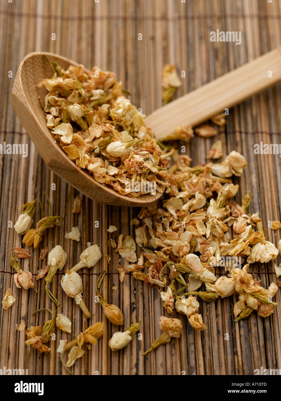 Jasmine flower heads in wooden ladle - high end Hasselblad 61mb digital ...