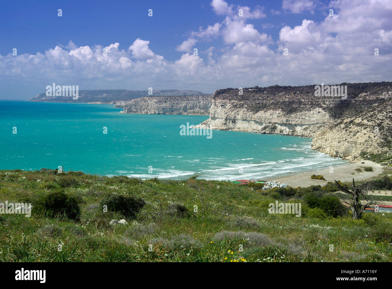 episkopi bay Cyprus Cypriot Greek Greece Mediterranean south southern ...