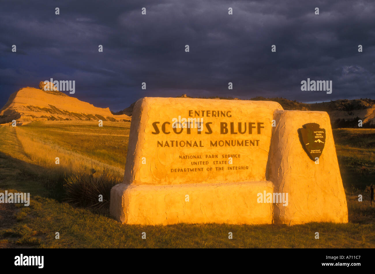 Scotts bluff national monument in nebraska hi-res stock photography and ...