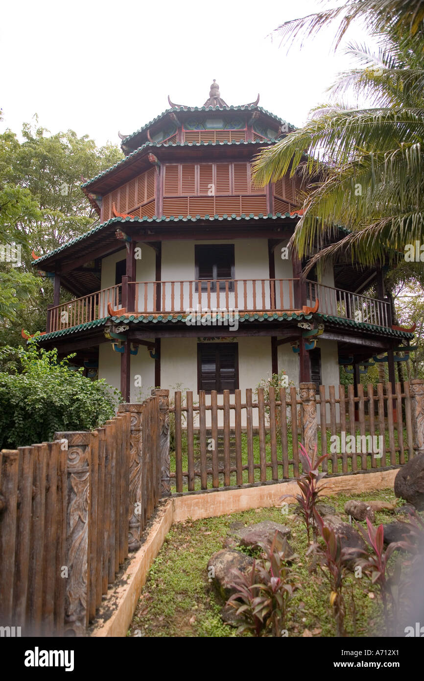 Malaysia Borneo Sarawak Cultural Village traditional Chinese pagoda ...