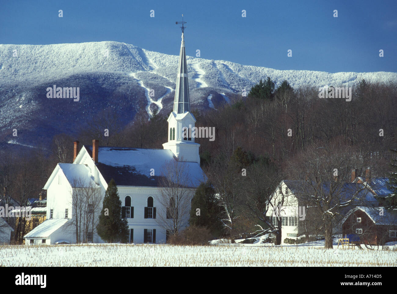 AJ1079, Vermont, VT, Mad River Valley Stock Photo - Alamy