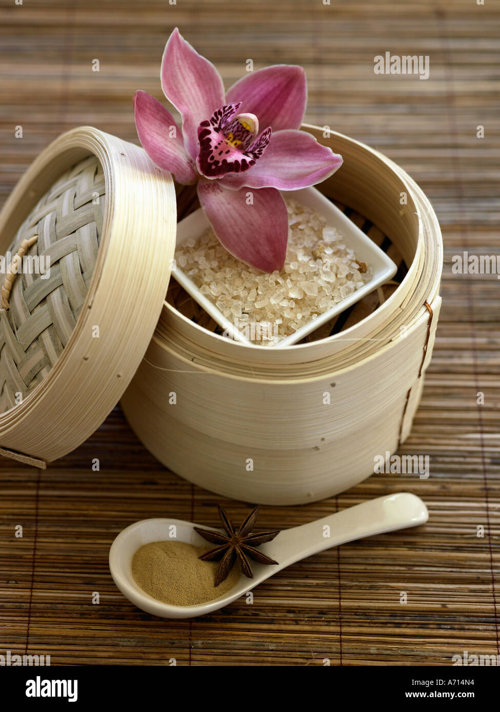 Natural beauty - bathing crystals and face pack - high end Hasselblad ...
