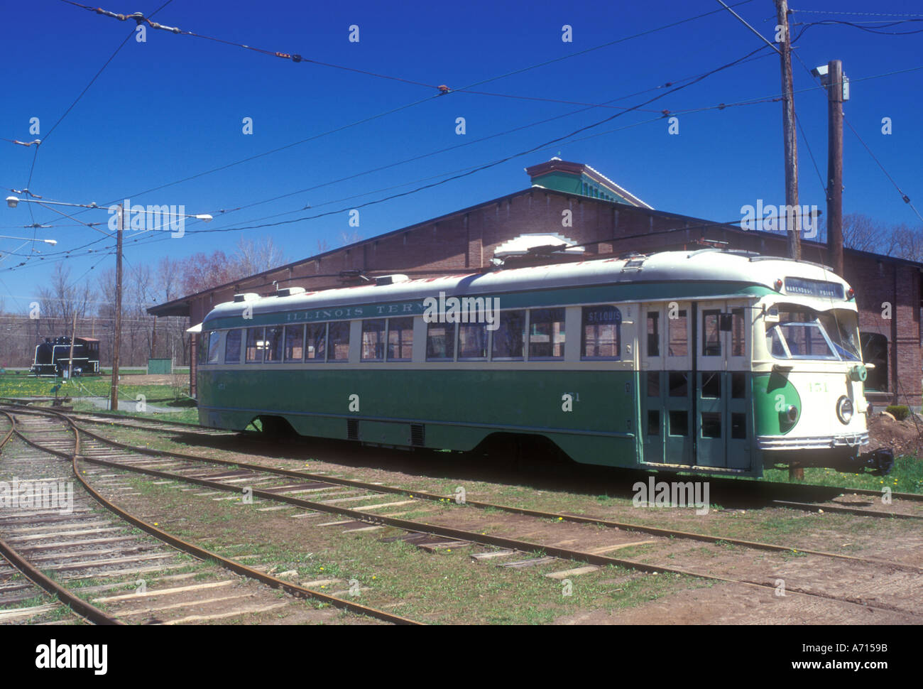 Connecticut trolley museum hi-res stock photography and images - Alamy