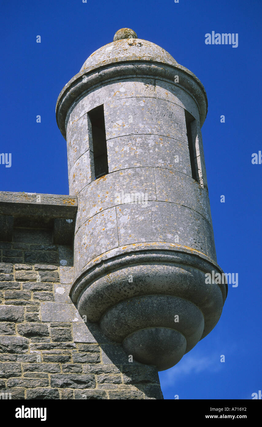 Details of the Victorian folly at Durlson Country Park, near Swanage ...