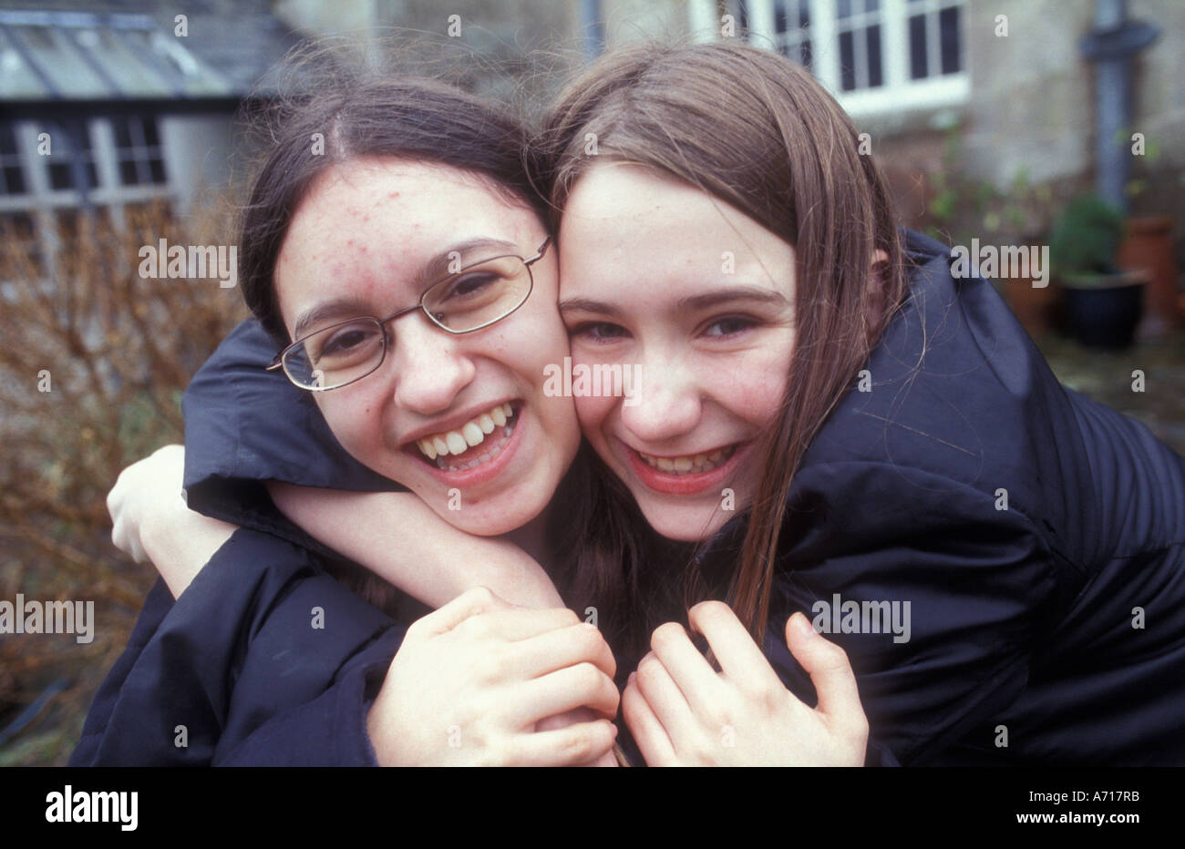 Two teenage girls Stock Photo - Alamy