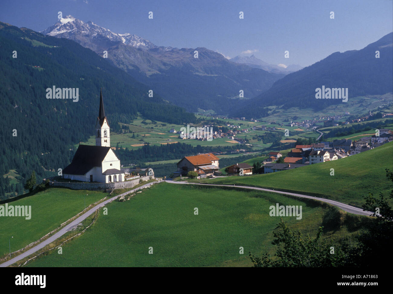Switzerland graubunden landscape alpine hi-res stock photography and ...