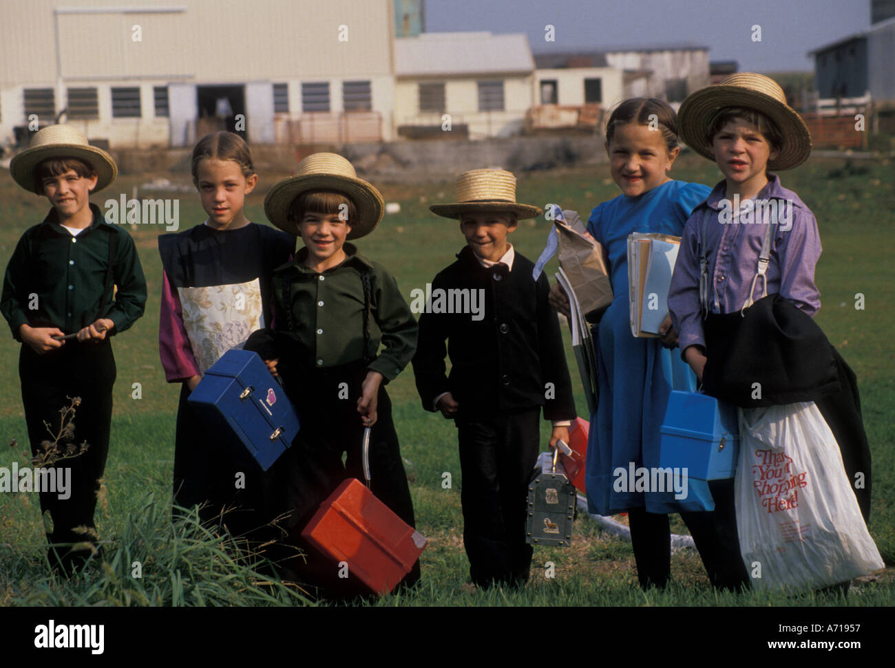 Mennonite children going school in hi-res stock photography and images ...
