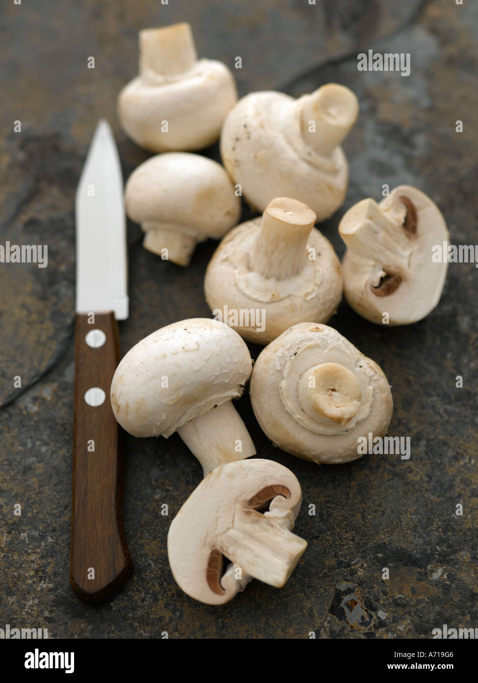 Button Mushroom Caps High Resolution Stock Photography and Images - Alamy
