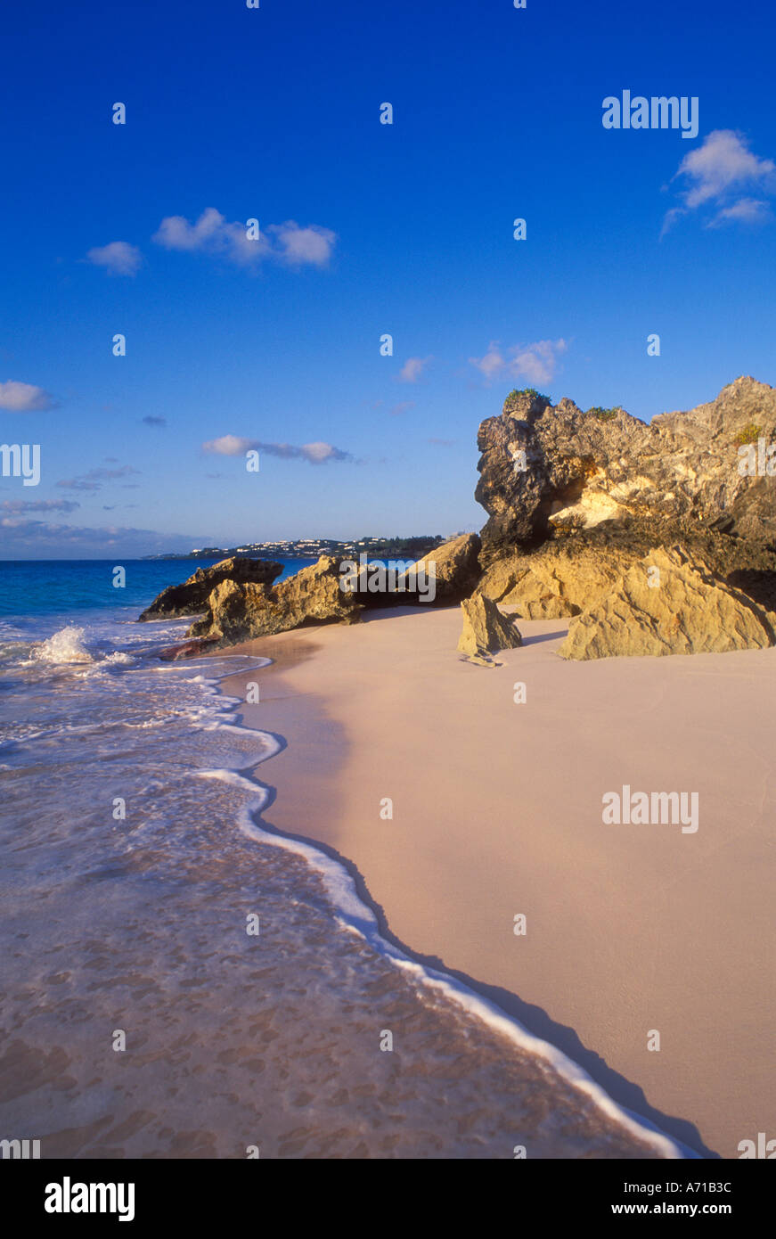 Beach scene in Bermuda Stock Photo - Alamy