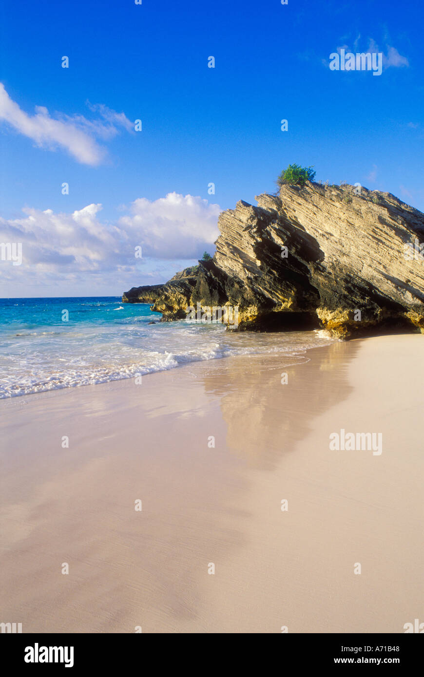 Beach scene in Bermuda Stock Photo - Alamy