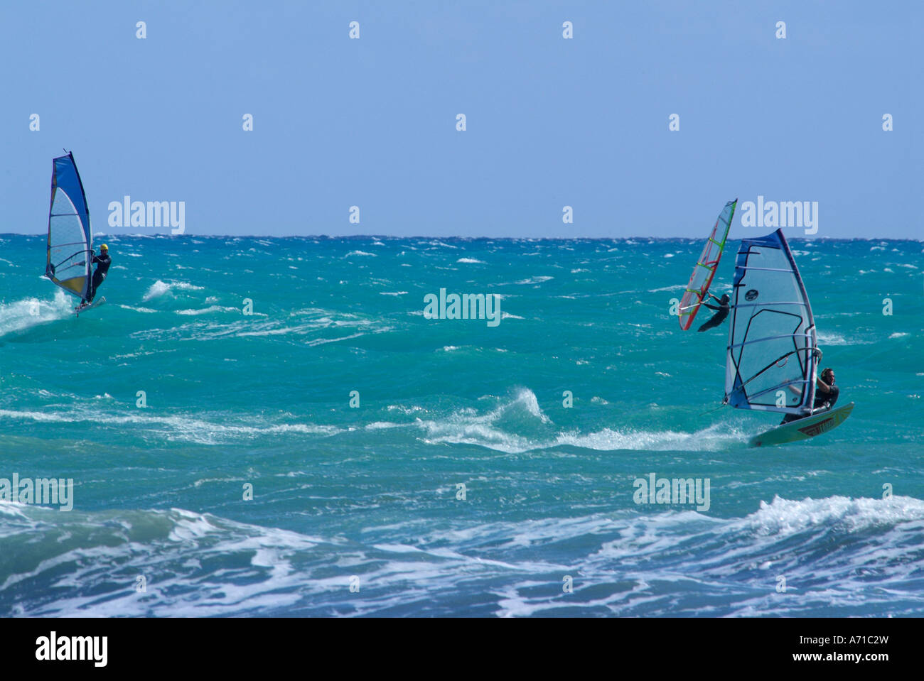 Stunt wind surfer wave jumping hi-res stock photography and images - Alamy