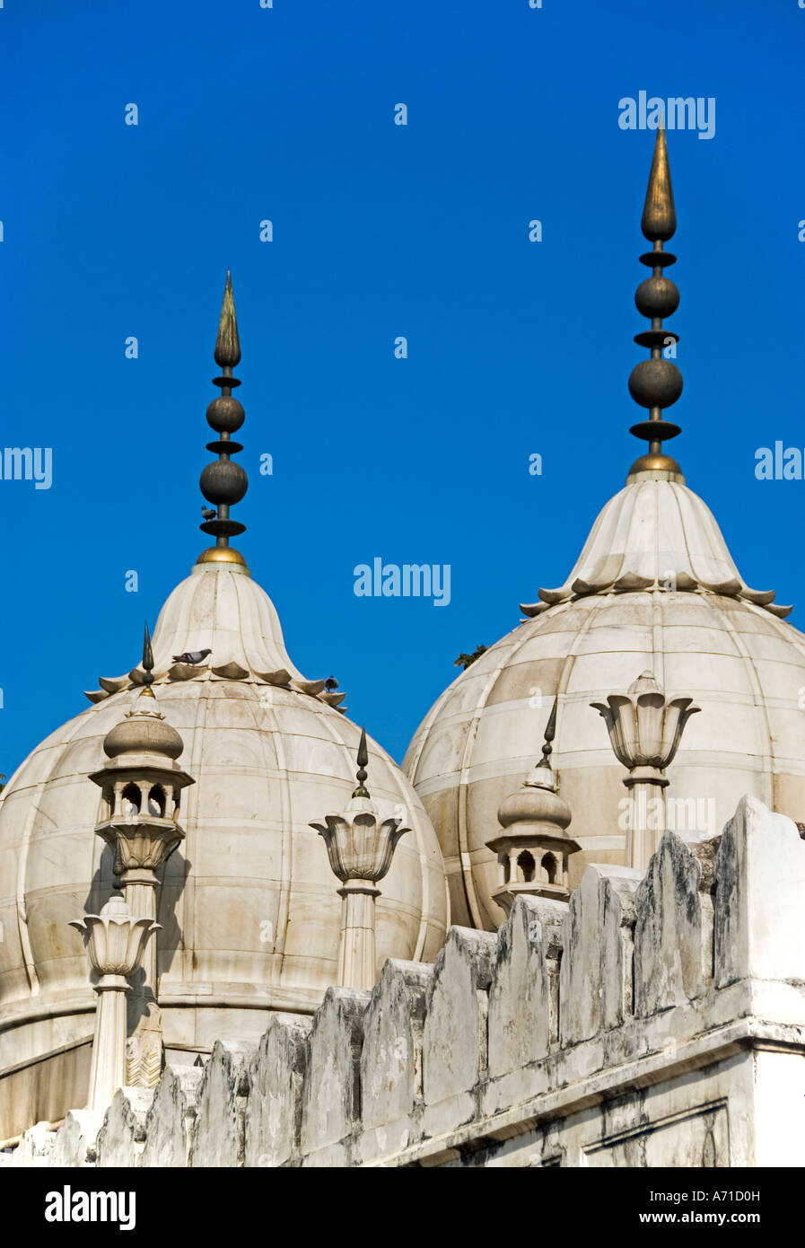 Traditional architecture at the Red Fort in New Delhi India Stock Photo ...