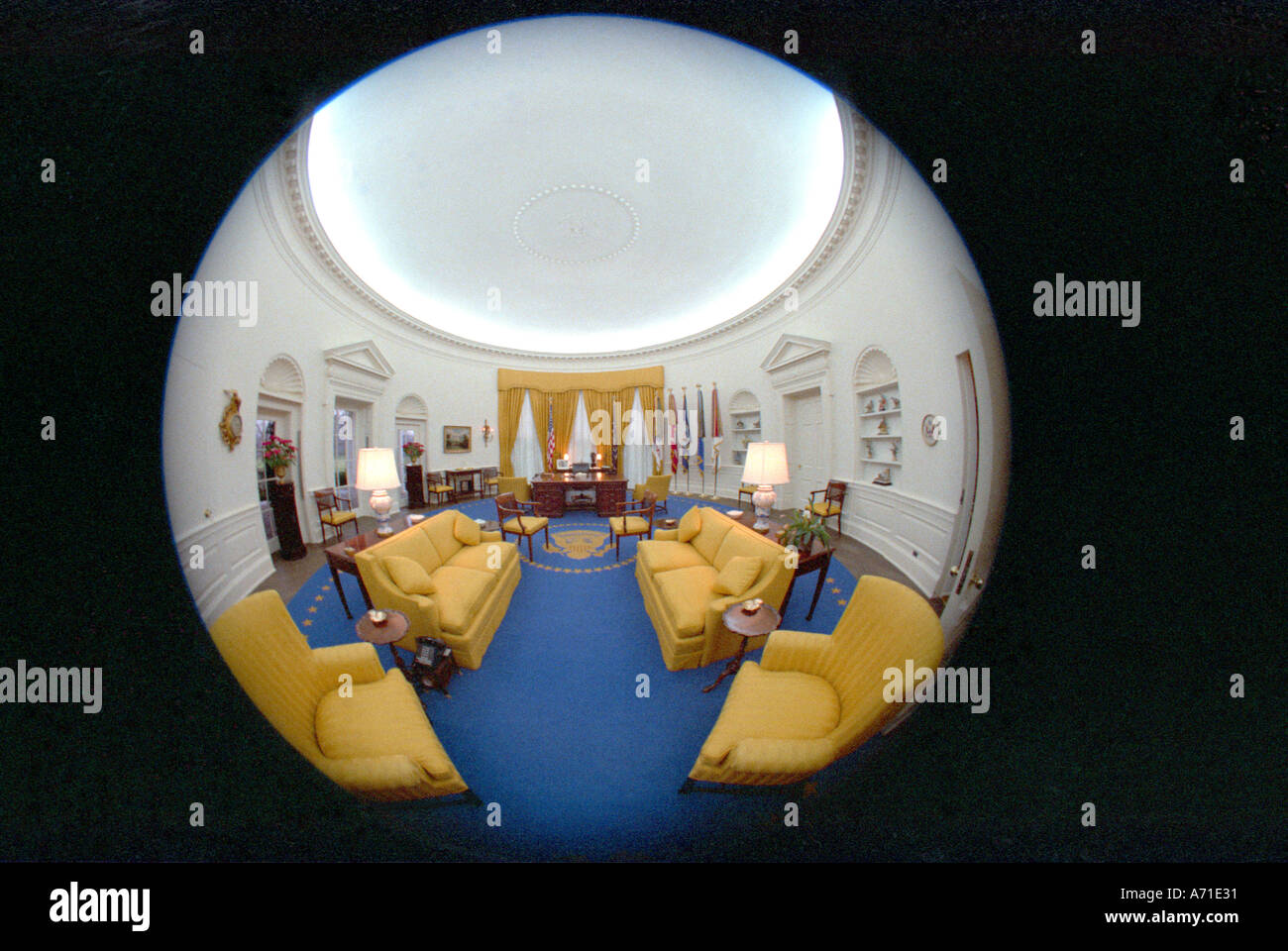 The Oval Office during the Presidency of Richard M Nixon Stock Photo ...