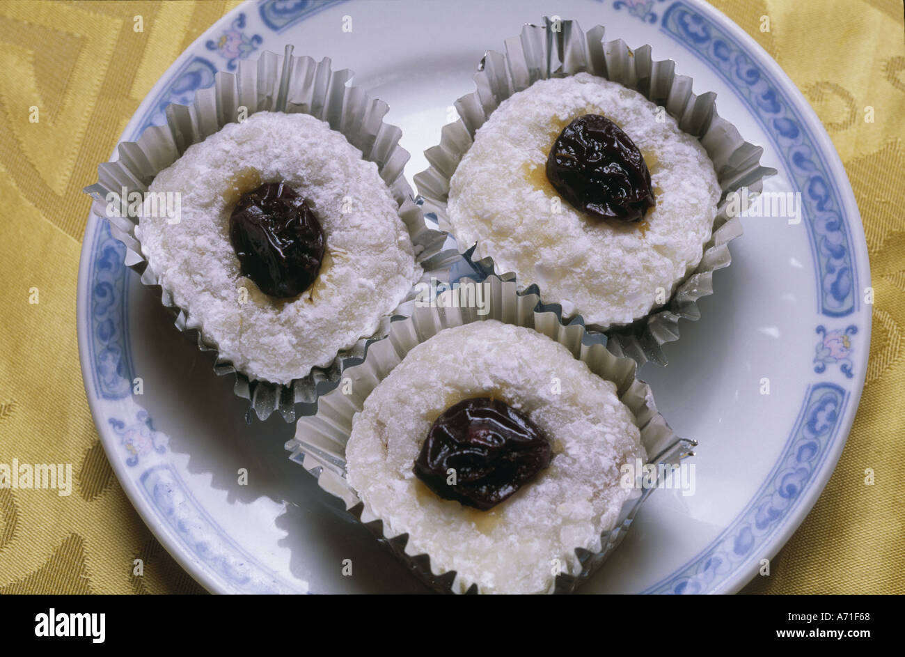 sticky rice with dried dates Dimsum from Taiwan Stock Photo - Alamy