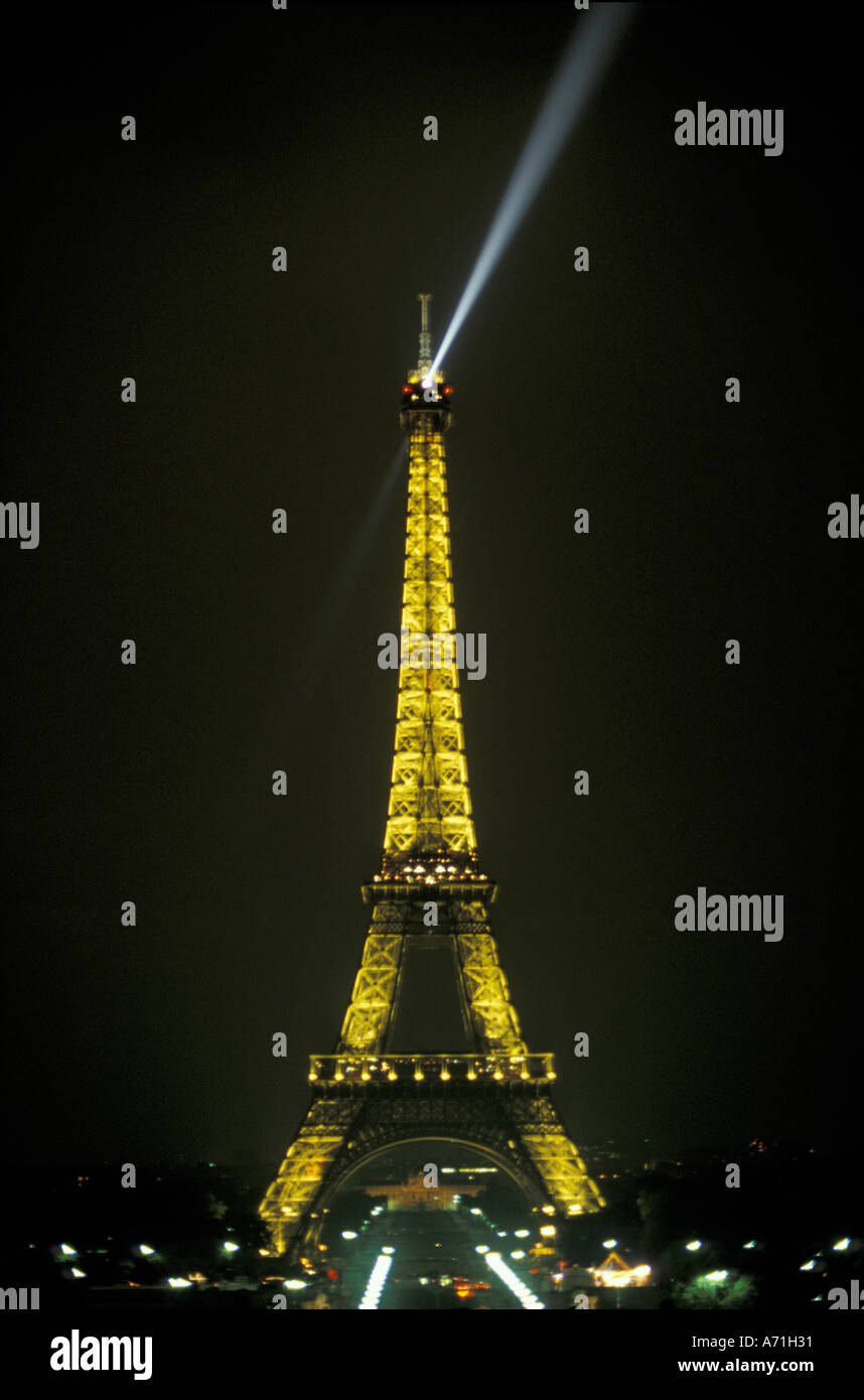 Europe, France, Paris. Eiffel Tower, built in 1889 for the Worlds fair ...