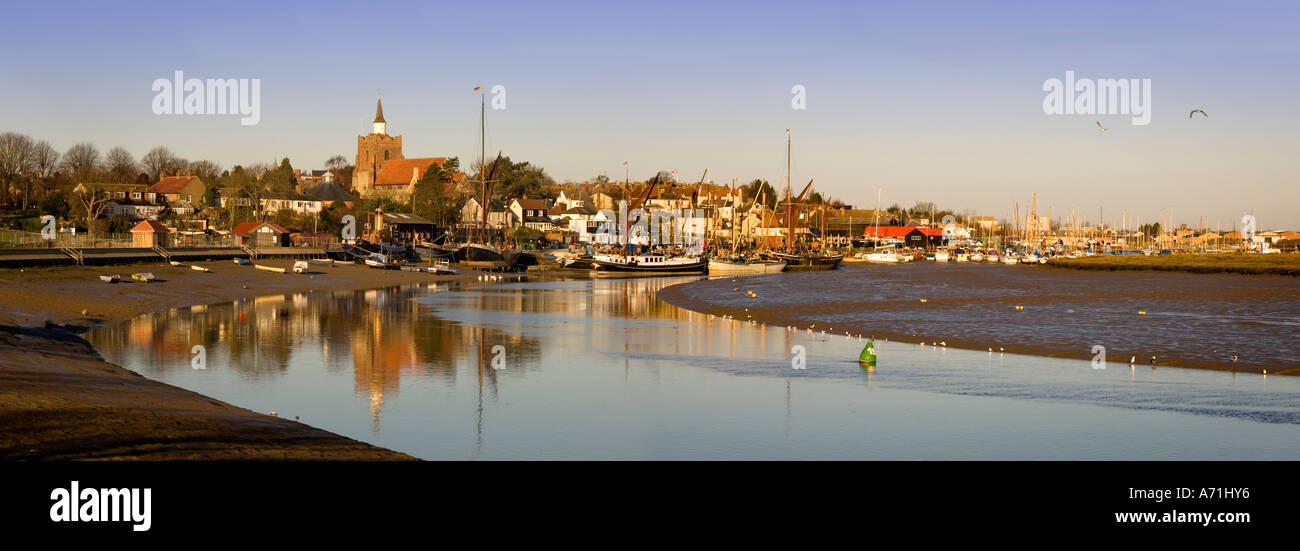 Hythe Quay and River Blackwater at Maldon in Essex England UK Stock ...