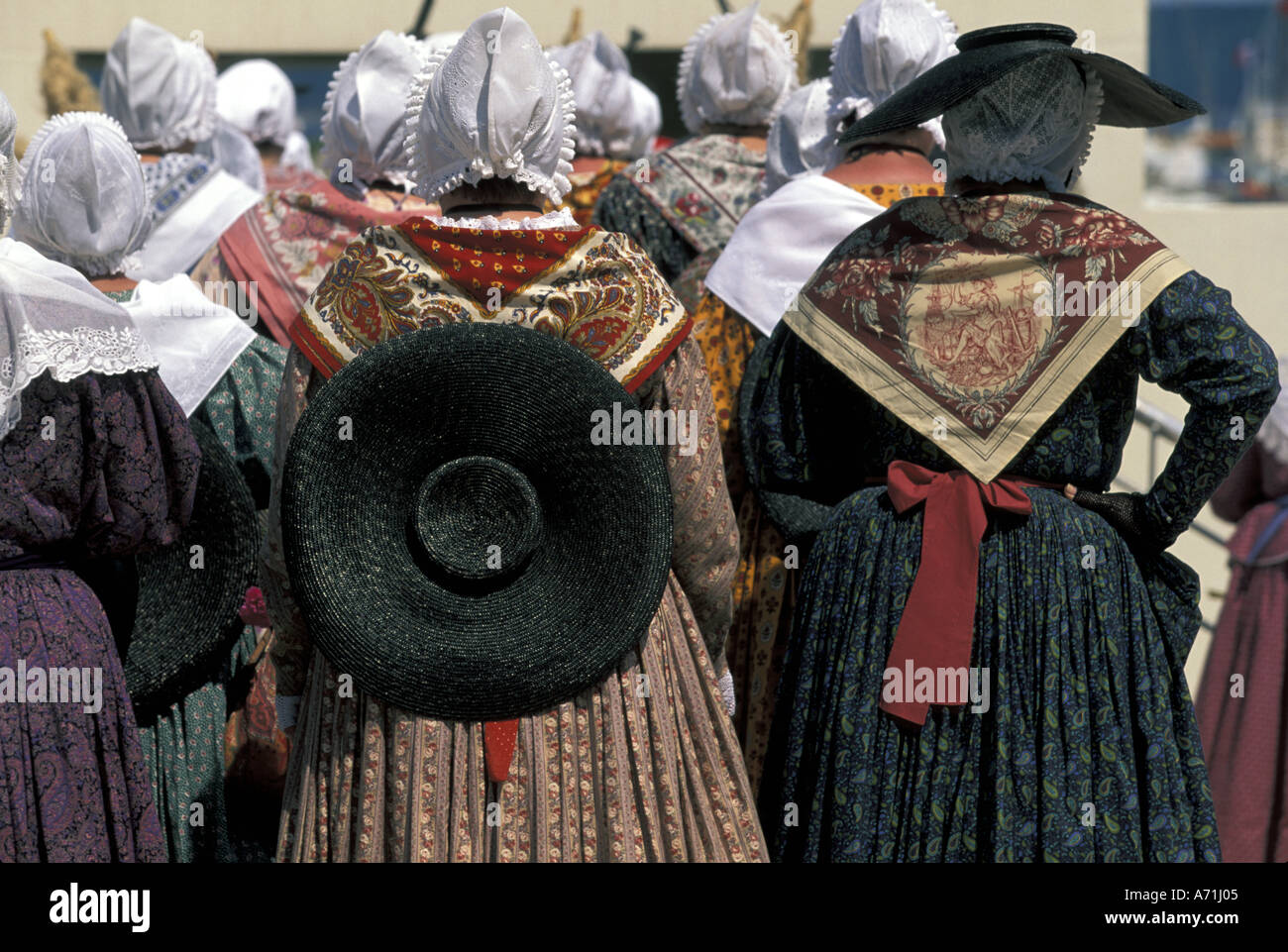 France, Cote d'Azur, Nice. Provencal Cultural Troupe and Provencal ...